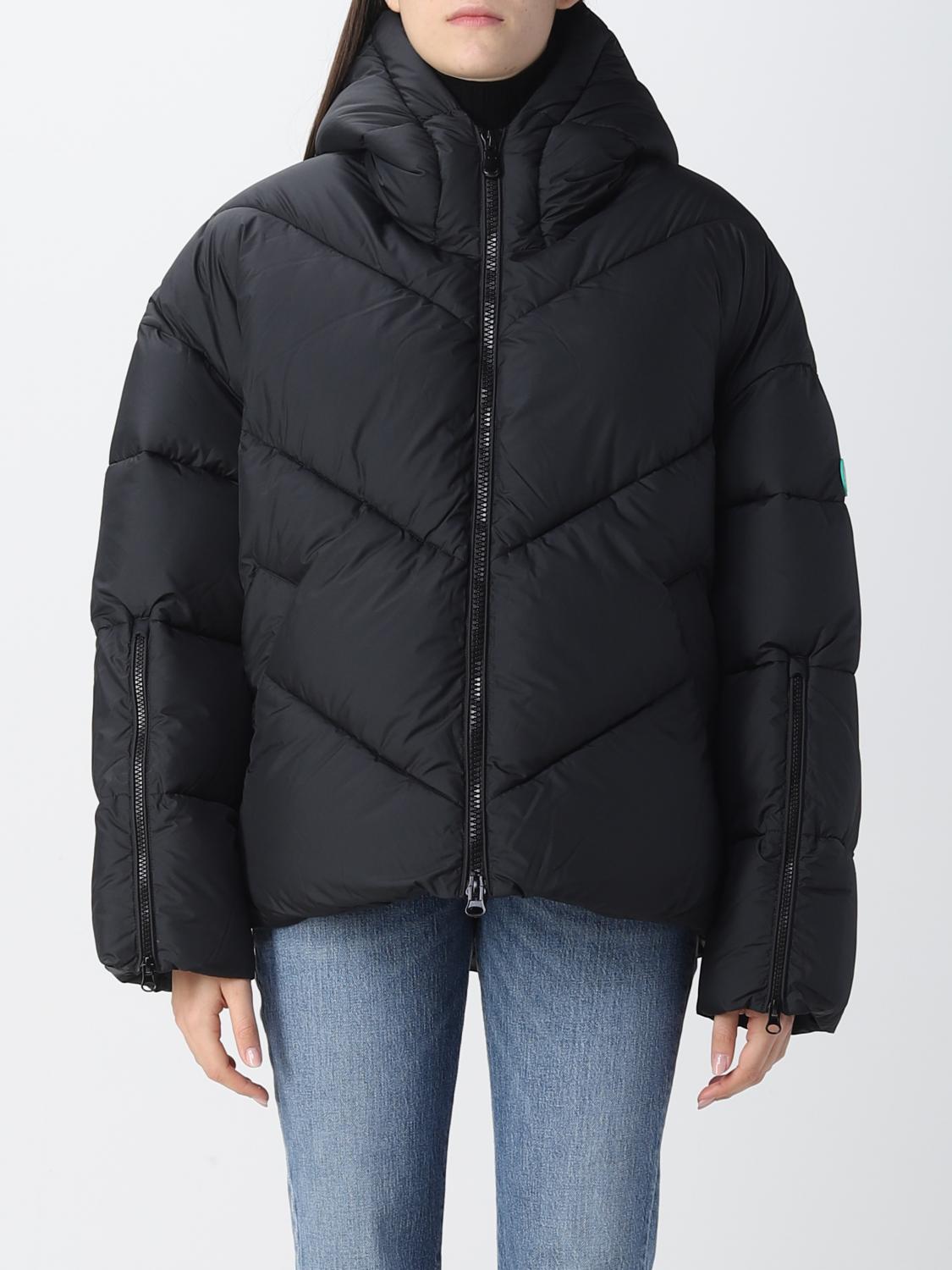 SAVE THE DUCK: Coat women - Black | Save The Duck jacket D30384WRECY15 online at GIGLIO.COM