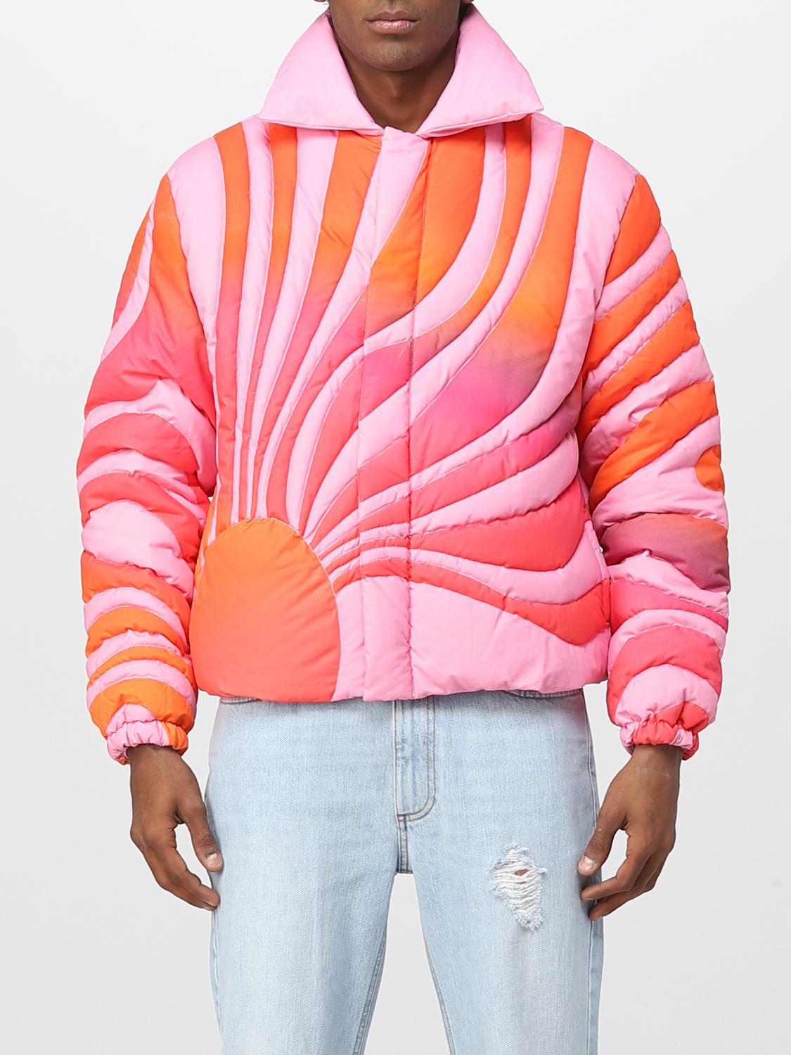 Erl Coat Men Pink Erl Jacket Erl05c003 Online At Giglio Com