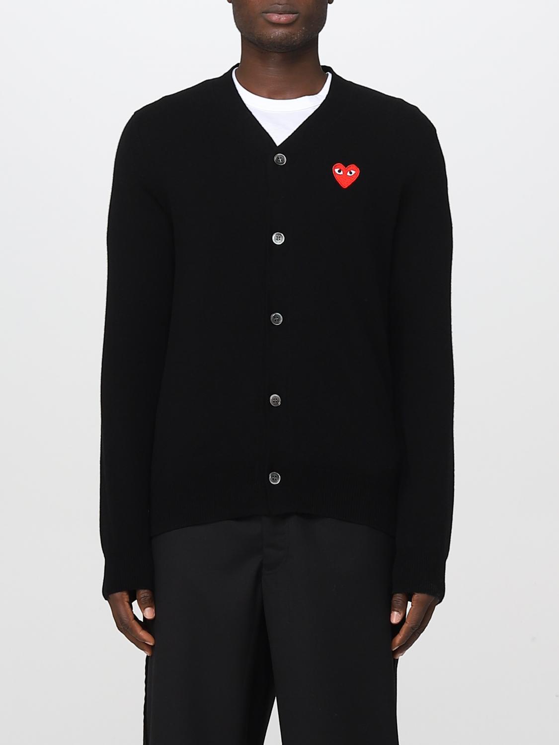 COMME DES GARCONS PLAY: Jumper men - Black | Comme Des Garcons Play ...