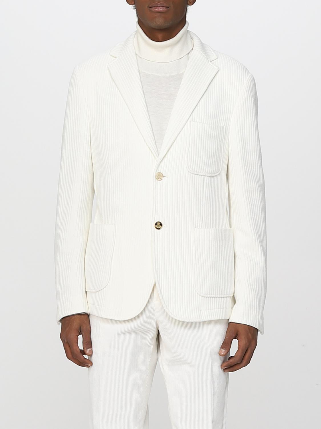 DANIELE ALESSANDRINI: Jacket men - Yellow Cream | Daniele Alessandrini ...