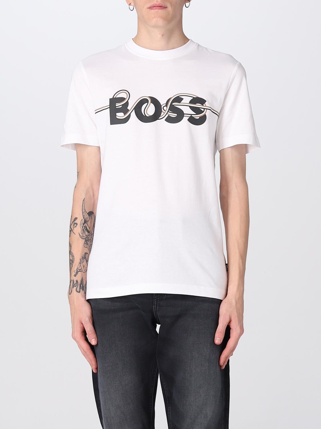 BOSS: T-shirt men - White | Boss t-shirt 50476792 online at GIGLIO.COM