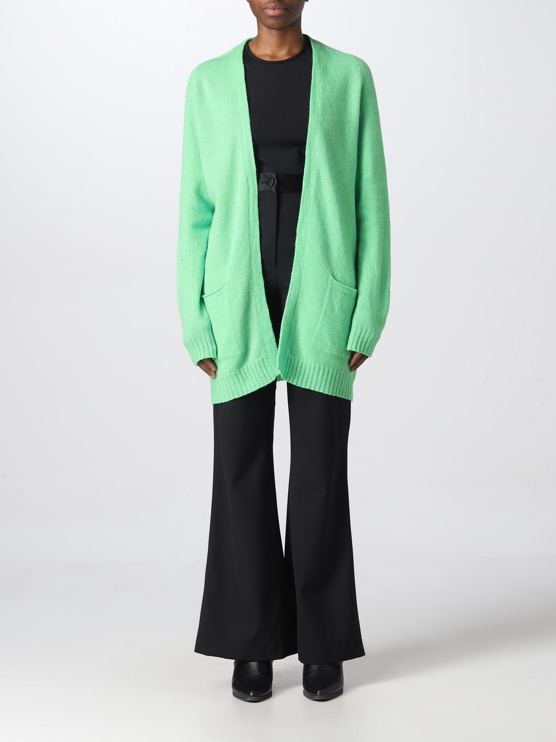 ALYSI: Knitwear women - Mint | Alysi cardigan 252483A2203 online at ...