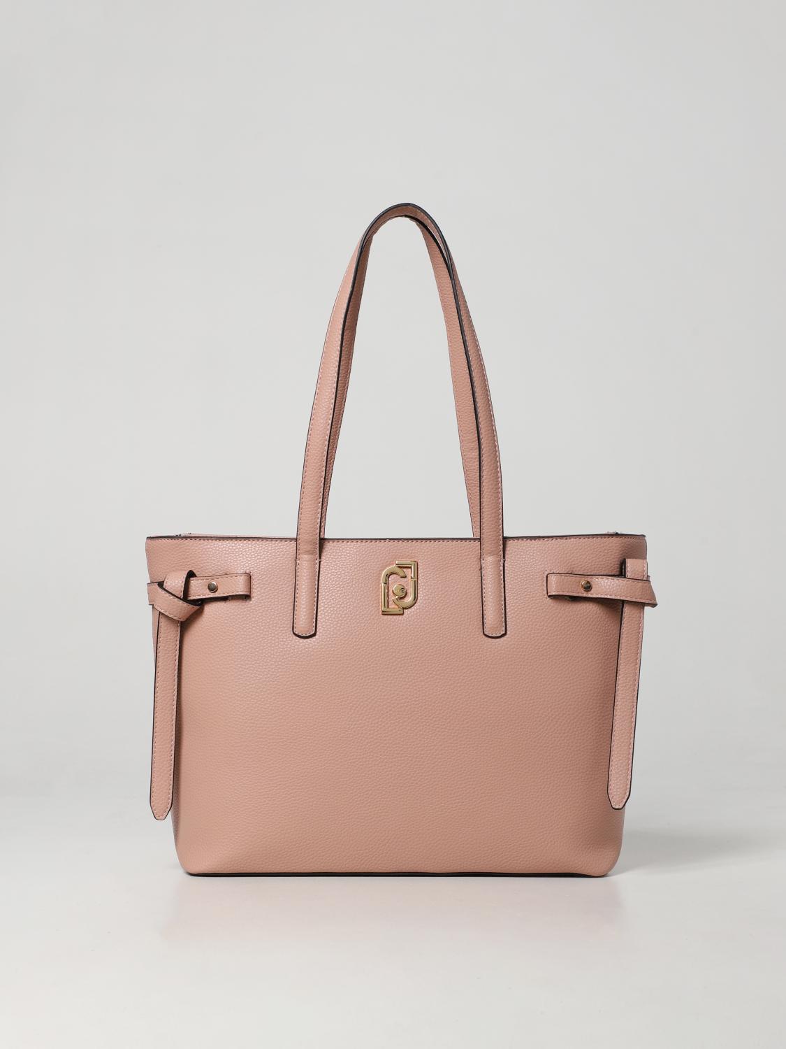LIU JO: Borsa in pelle sintetica a grana - Rosa | Borse Tote Liu Jo NF2093E0086 online su GIGLIO.COM