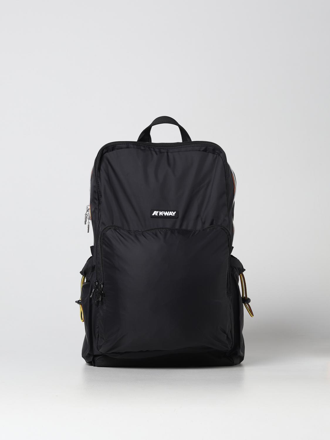K-WAY: Backpack men - Black | K-Way backpack K4112XW online at GIGLIO.COM