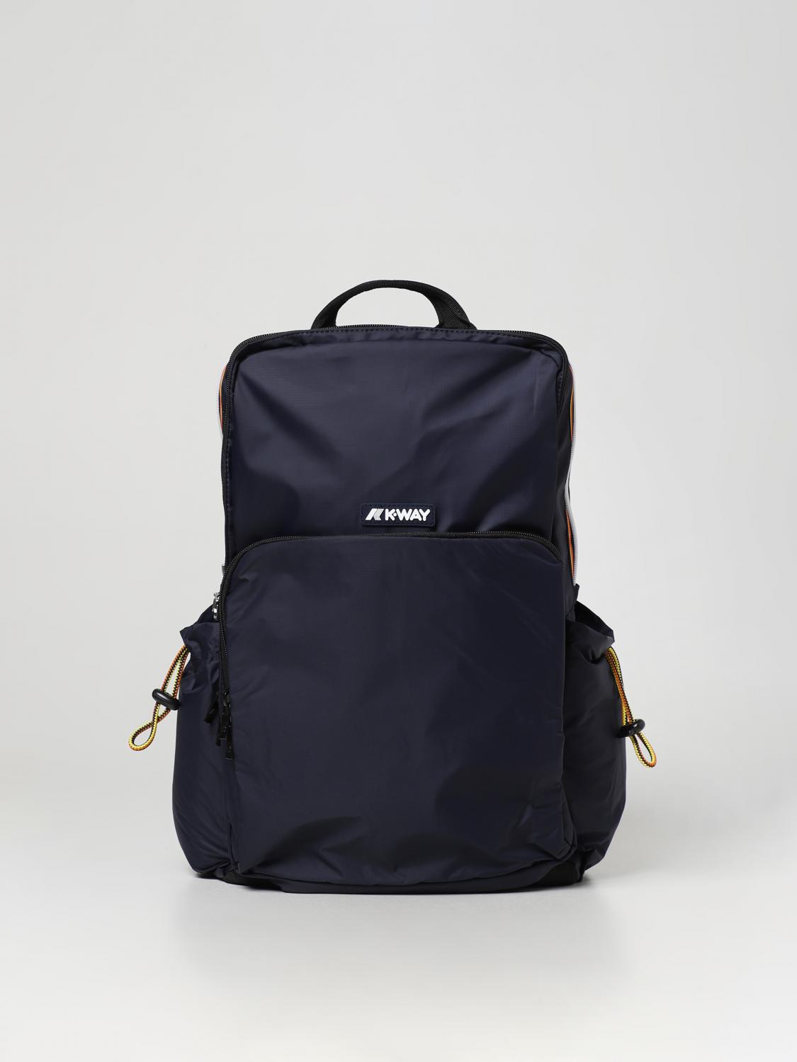 K-WAY: Backpack men - Blue | K-Way backpack K4112XW online at GIGLIO.COM