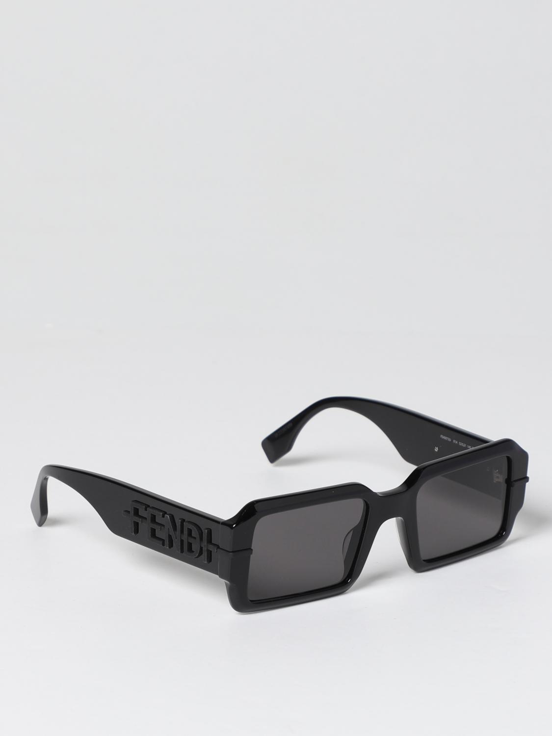 FENDI: Glasses woman - Black | Fendi sunglasses FE40073U online at ...
