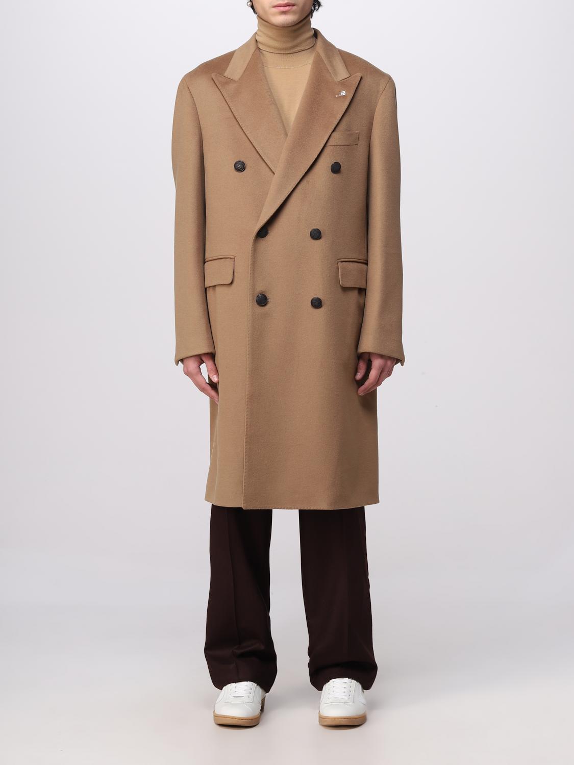 TAGLIATORE: Cappotto uomo - Beige | Cappotto Tagliatore CLD10BA50017 ...