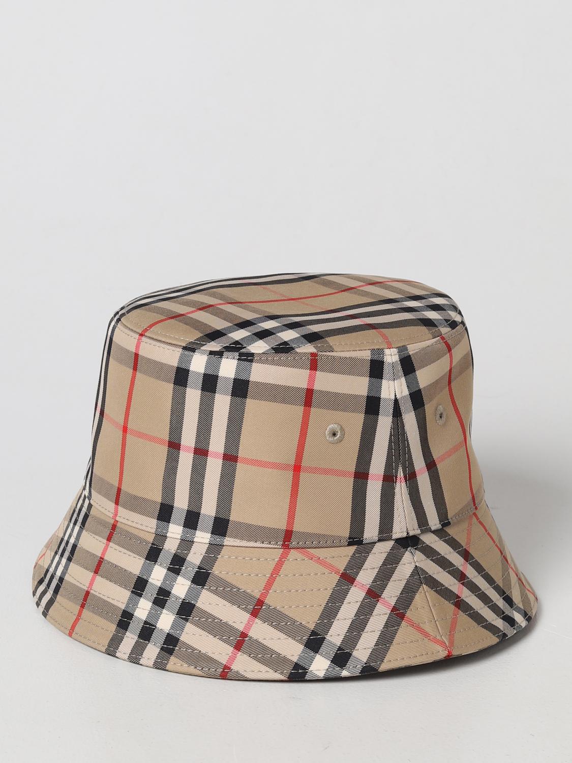 BURBERRY: Cappello Vintage Check in cotone - Beige | Cappello Burberry ...