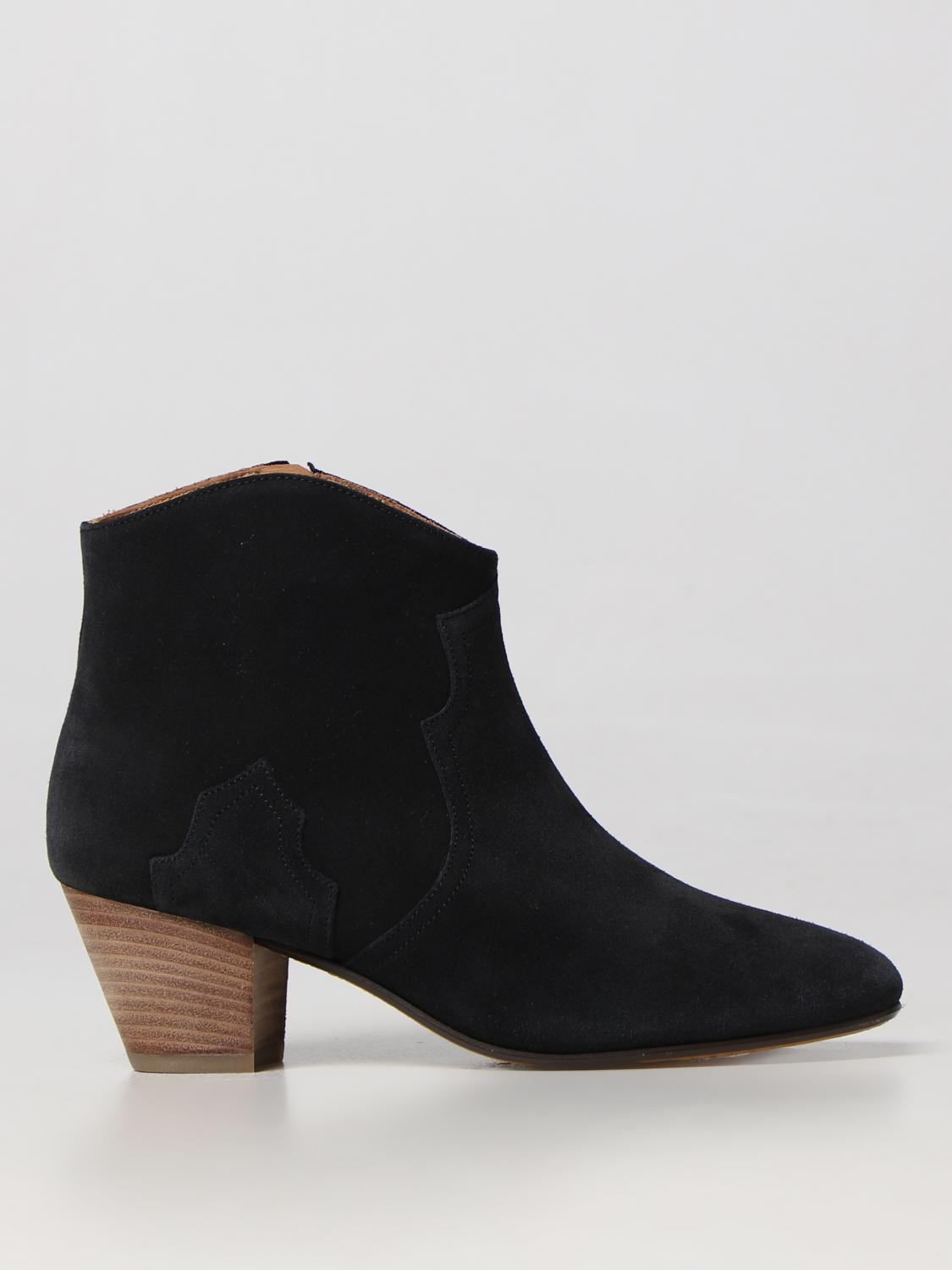 ISABEL MARANT: Flat booties woman - Black | Isabel Marant flat ankle ...