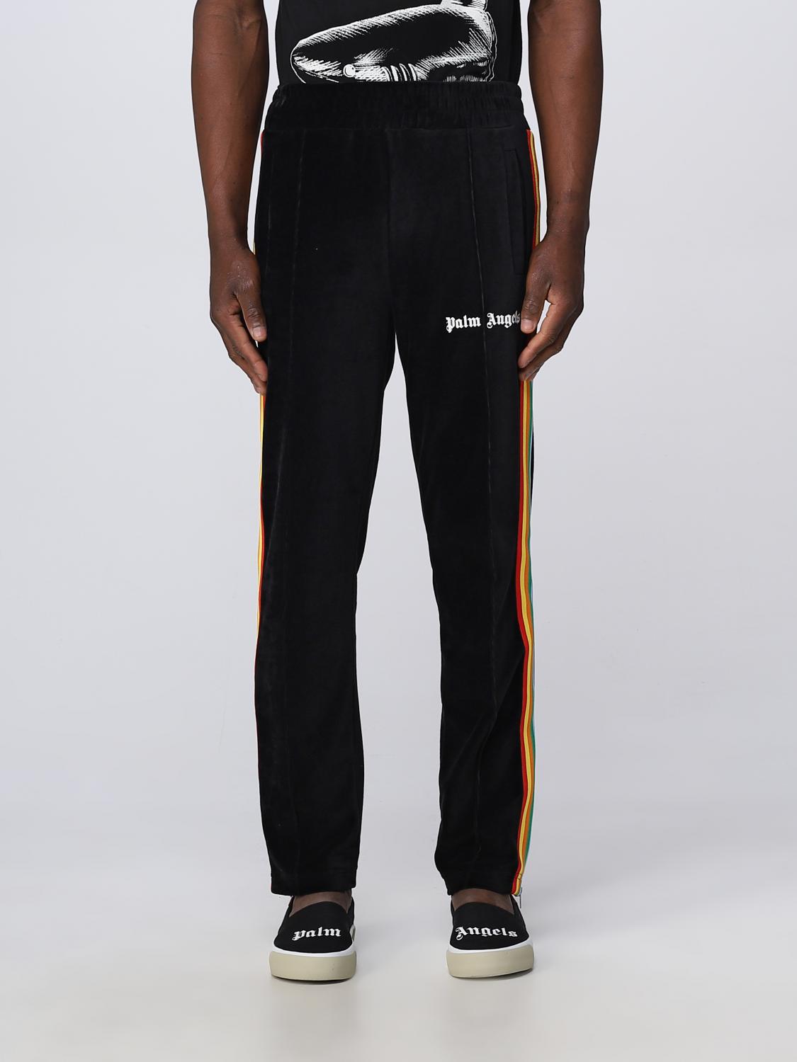 PALM ANGELS: Pants men - Black | Palm Angels pants PMCJ001C99FAB002 ...