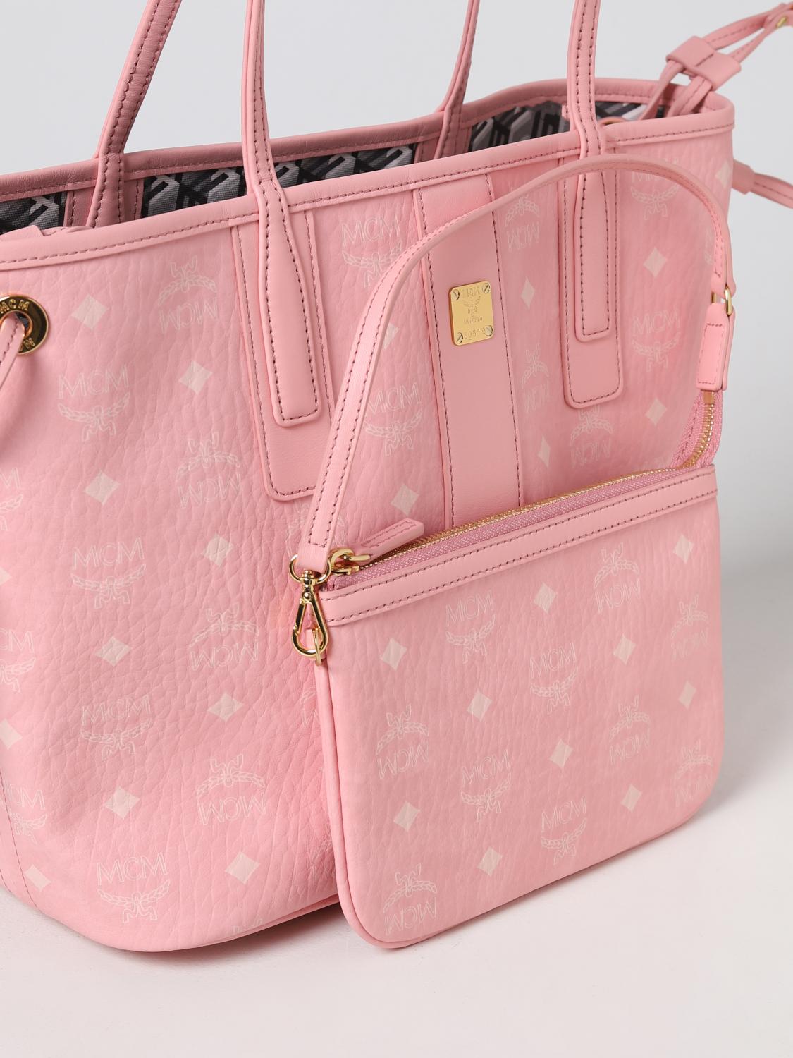 MCM: Handbag woman - Pink | Mcm tote bag MWPDSLR02 online at GIGLIO.COM