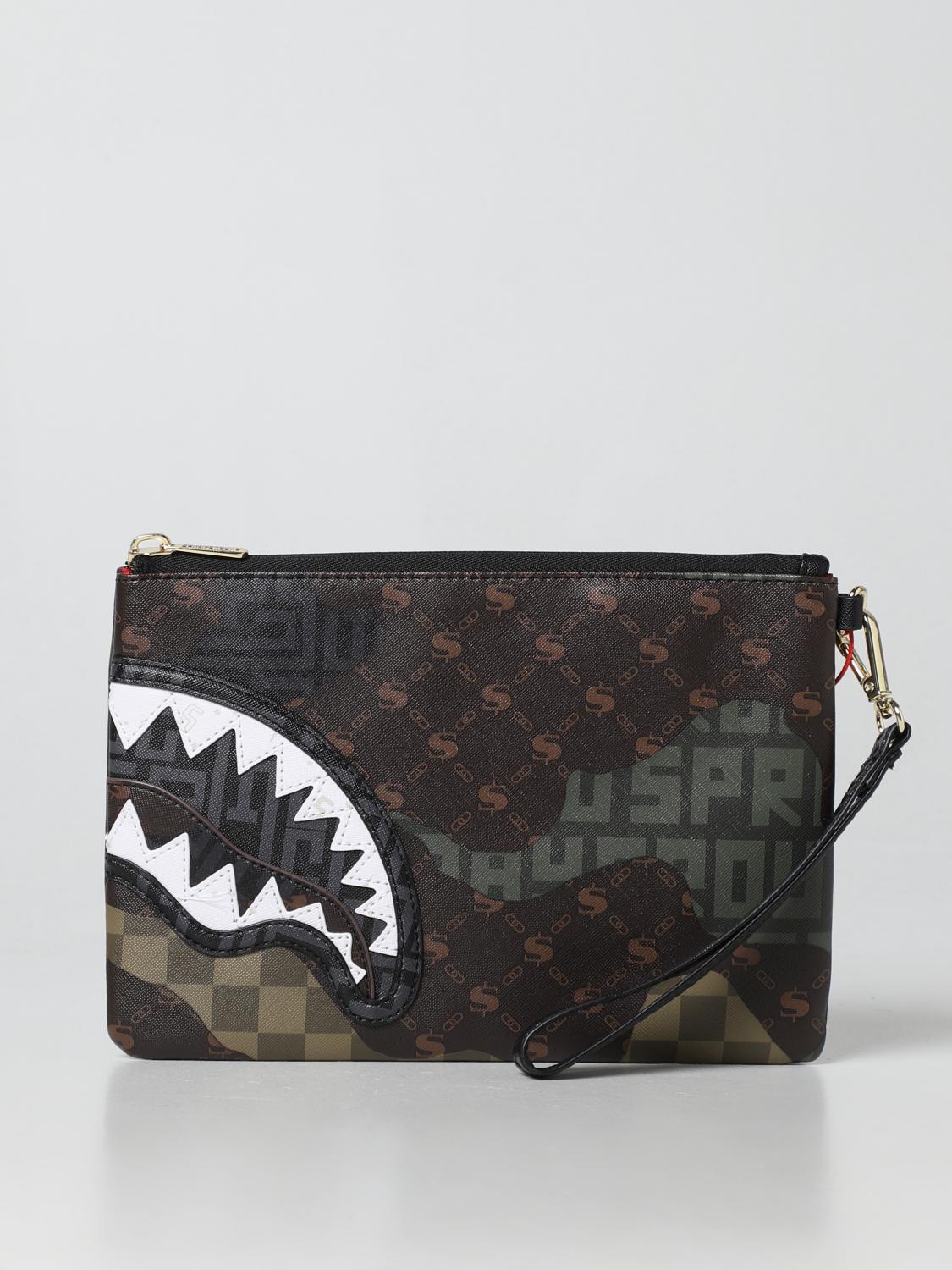 SPRAYGROUND: Shoulder bag men - Green | Sprayground briefcase ...