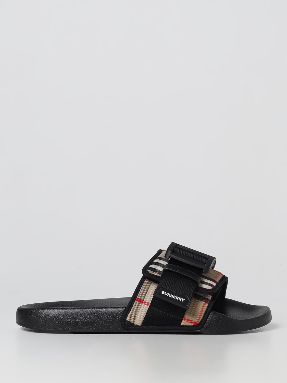 BURBERRY: Sandales homme - Beige | Sandale Burberry 8056917 en ligne ...