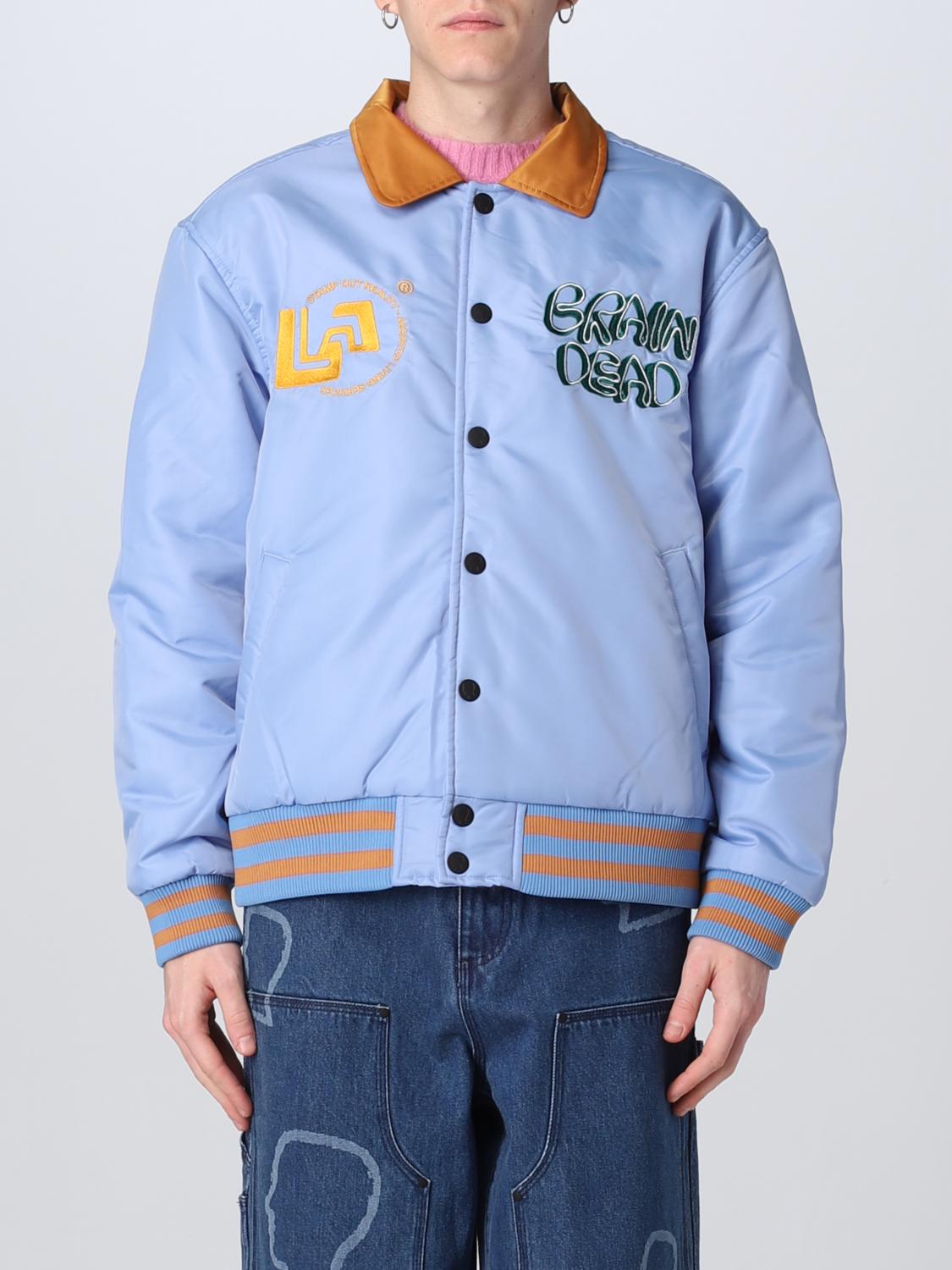 BRAIN DEAD: Jacket men - Blue | Brain Dead giacca F22O05002483 online ...
