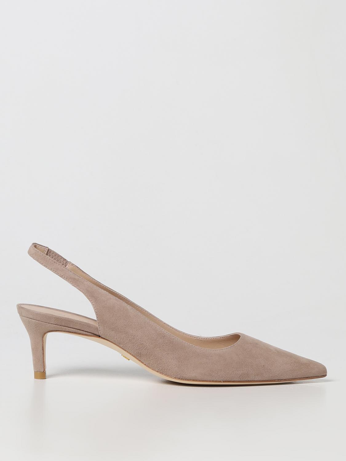 STUART WEITZMAN: suede slingbacks - Beige | Stuart Weitzman high heel ...