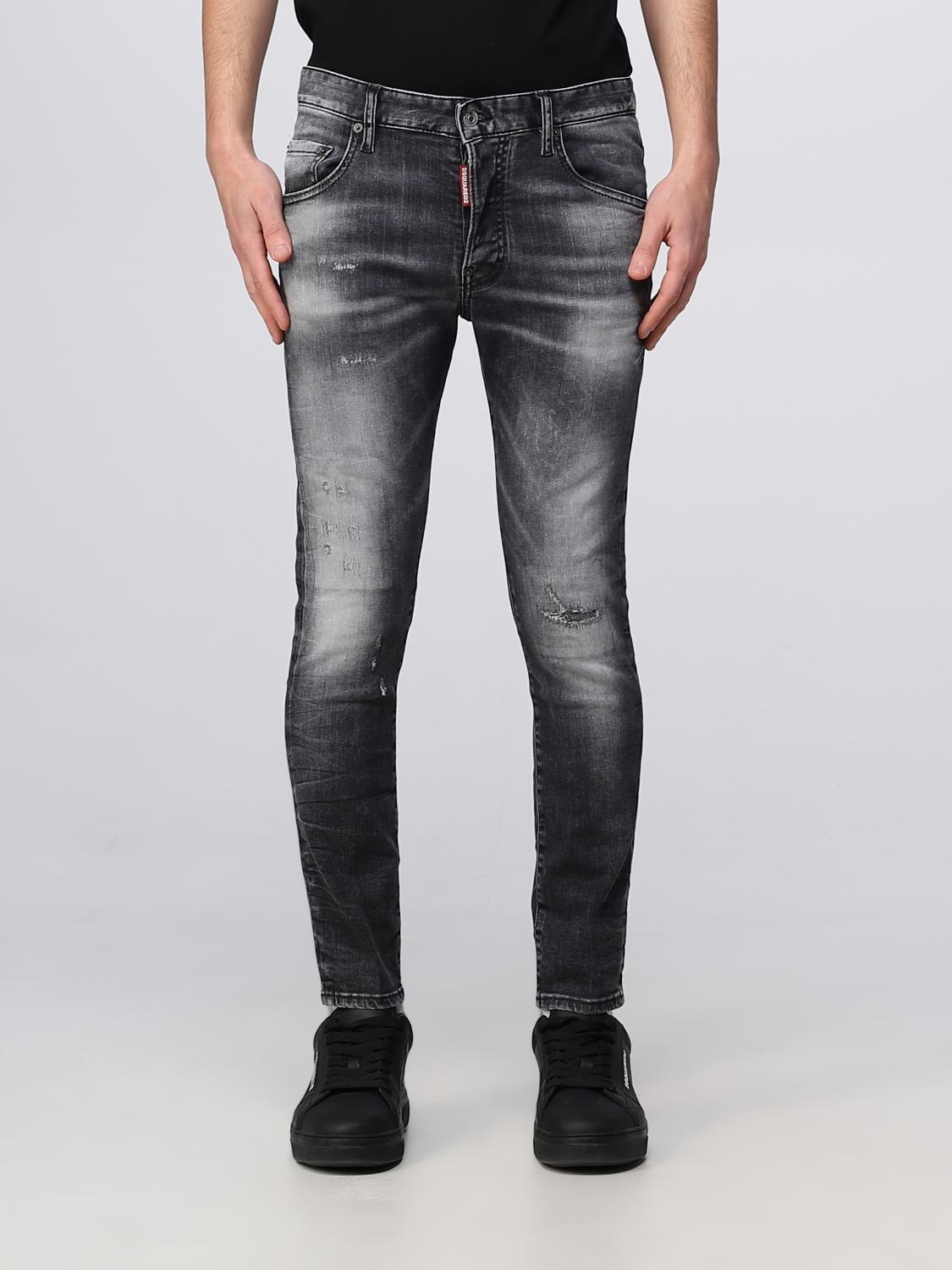 DSQUARED2: denim jeans - Black | Dsquared2 jeans S74LB1300S30503 online ...