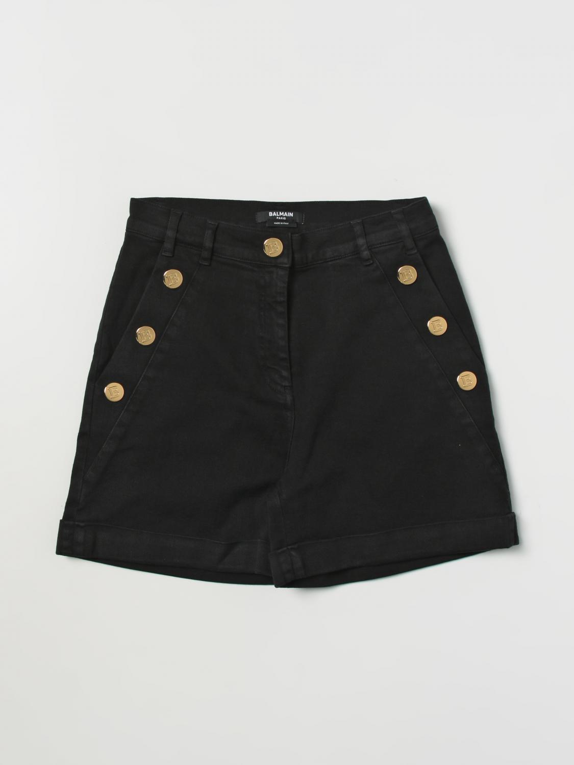 BALMAIN: Shorts kids Kids - Black | Balmain short BS6A09D0039 online at ...