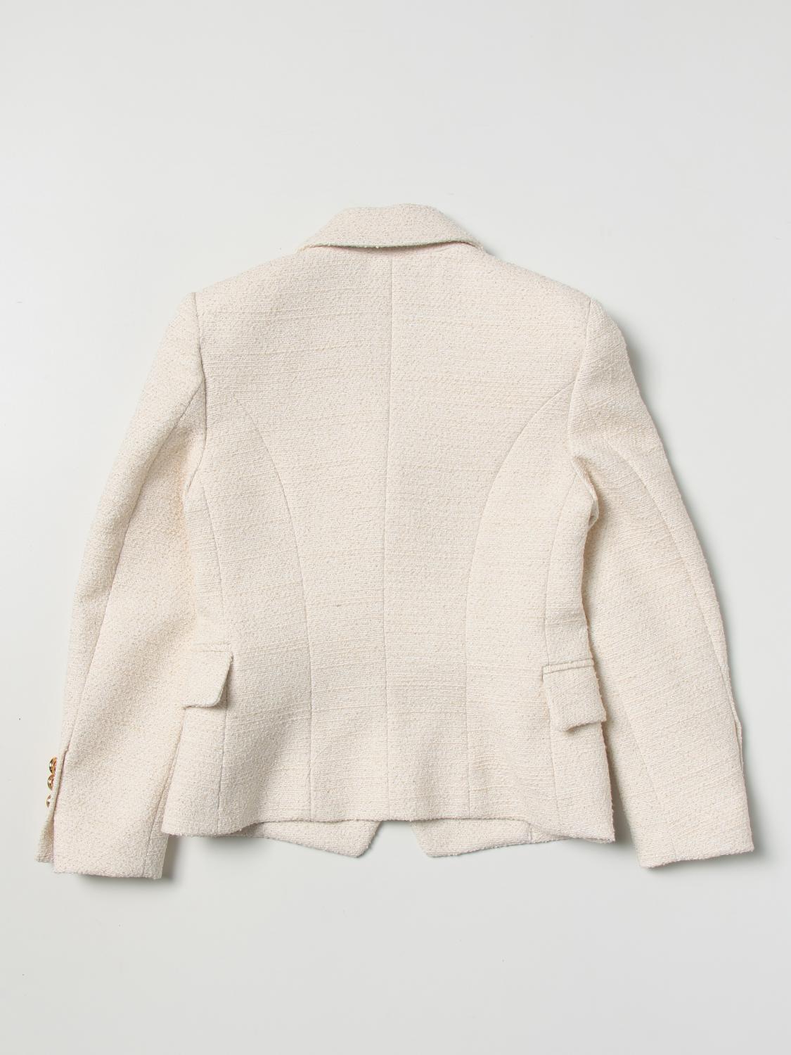 BALMAIN: Jacket kids Kids - Yellow Cream | Balmain blazer BS2A34I0138 ...