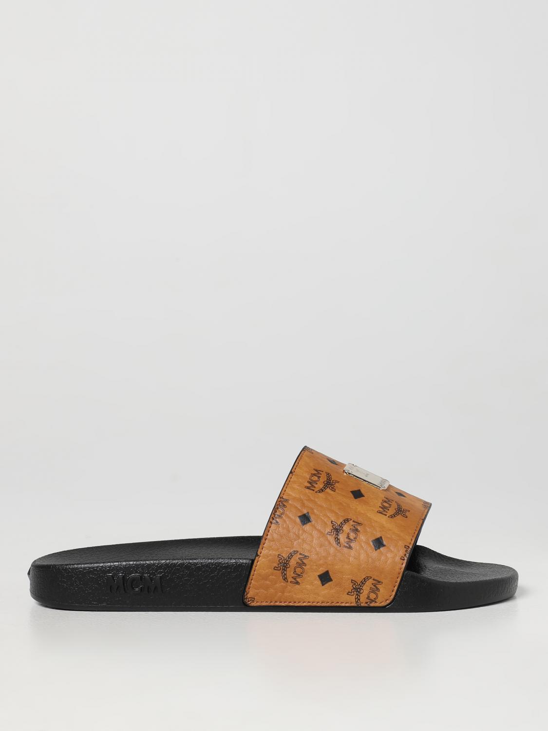 MCM: Shoes men - Brown | Mcm sandals MEXCSMM23 online at GIGLIO.COM