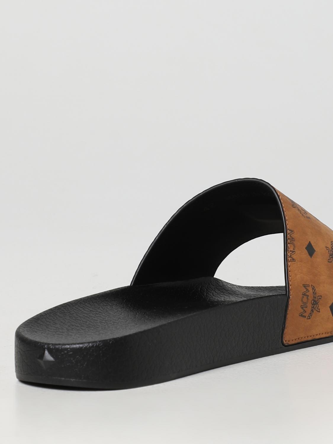 MCM: Shoes men - Brown | Mcm sandals MEXCSMM23 online at GIGLIO.COM