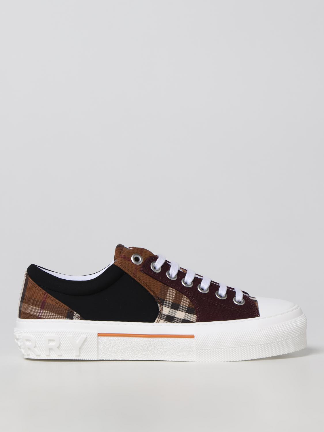 BURBERRY: Sneakers men - Brown | Burberry sneakers 8064266 online at GIGLIO.COM
