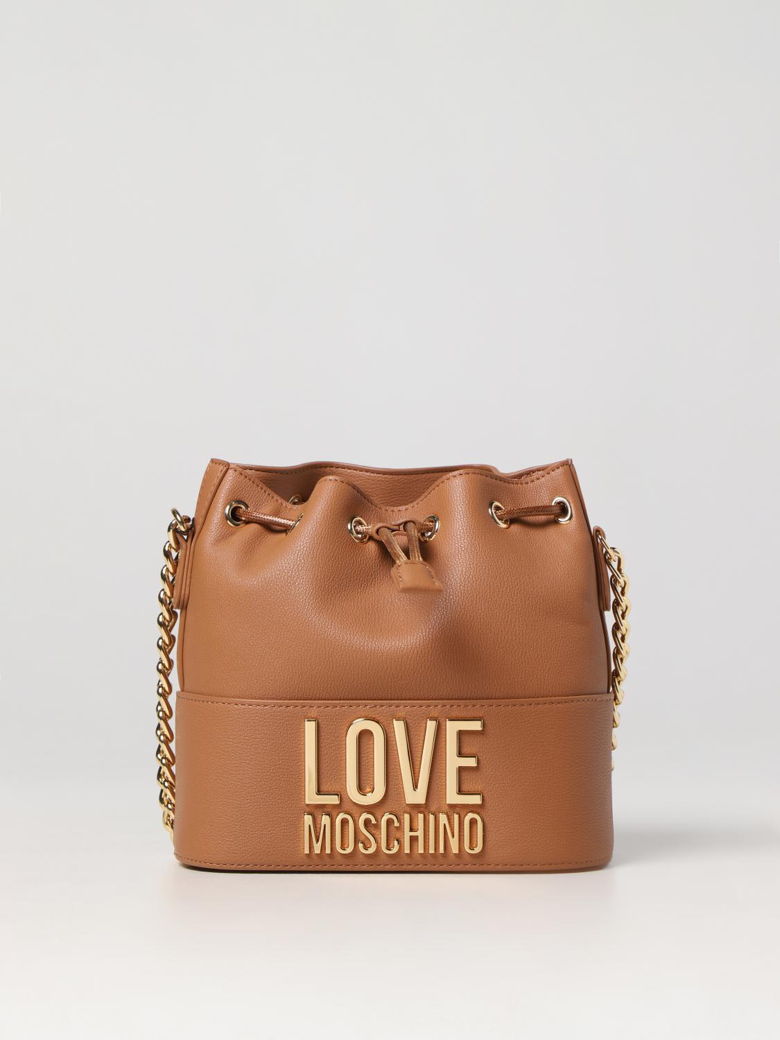 LOVE MOSCHINO: bag in synthetic leather - Camel | Love Moschino mini ...