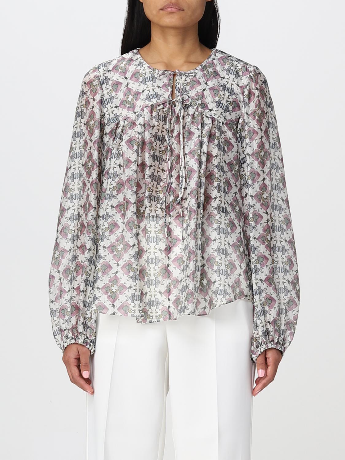 ISABEL MARANT: Top woman - Ecru | Isabel Marant top HT0078FAA1J35I ...