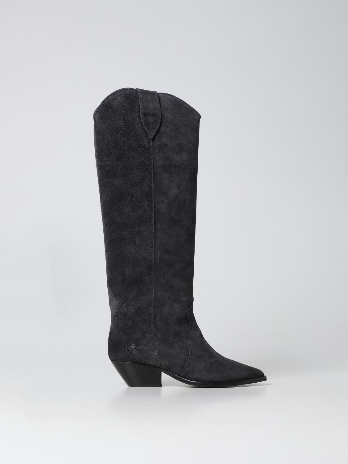 ISABEL MARANT: Flat booties woman - Black | Isabel Marant boots ...