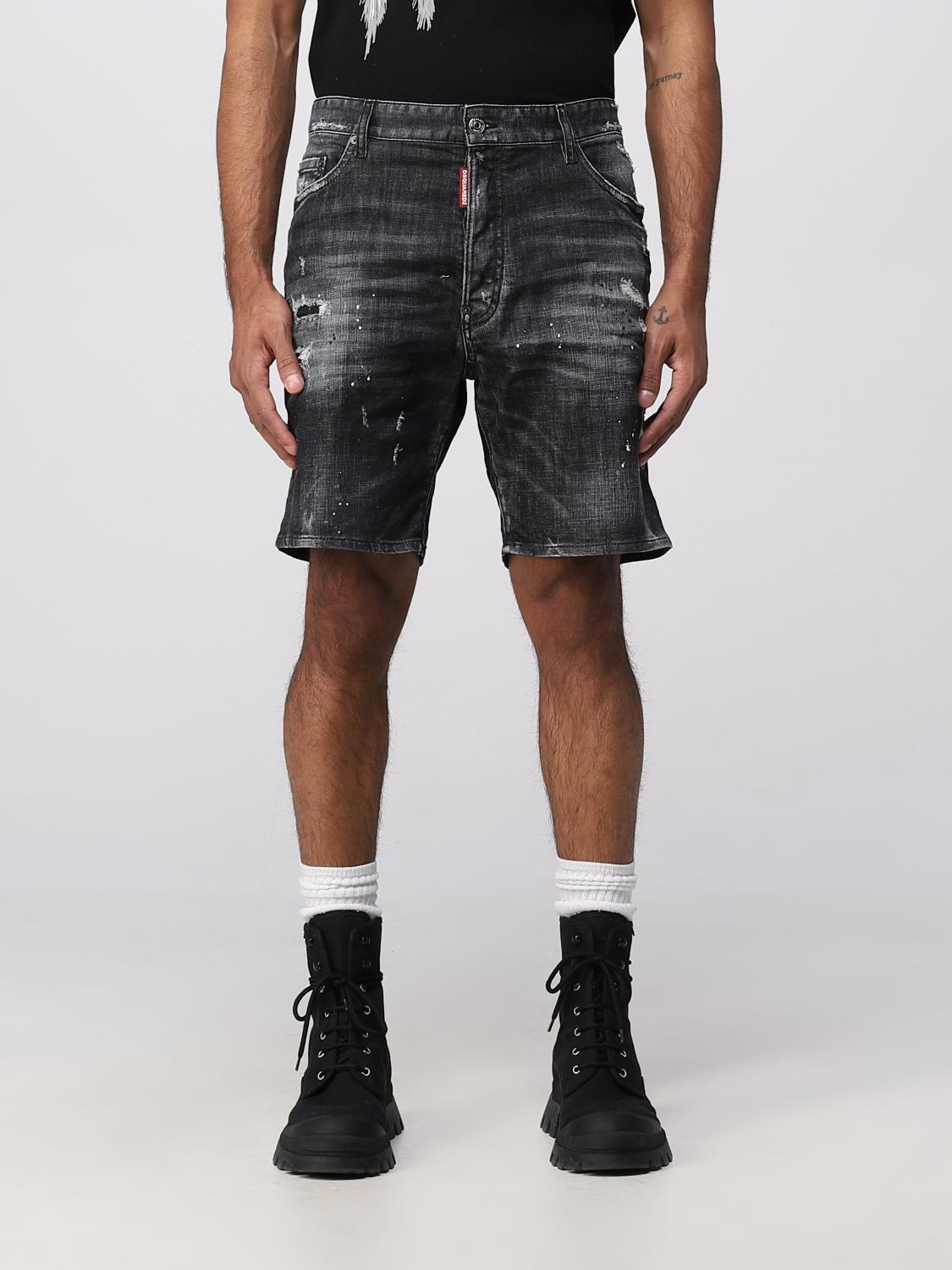 Dsquared2 shorts in denim - Black | S74MU0773S30357 | GIGLIO.COM