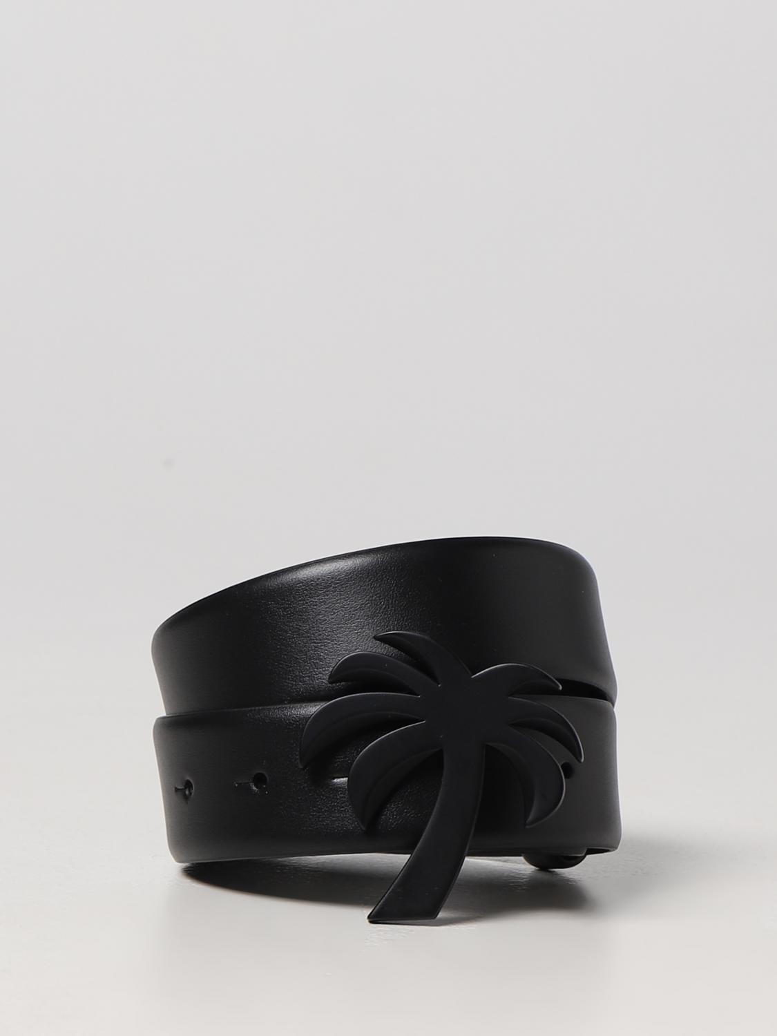 PALM ANGELS: Belt men - Black | Palm Angels belt PMRB020S23LEA003 ...