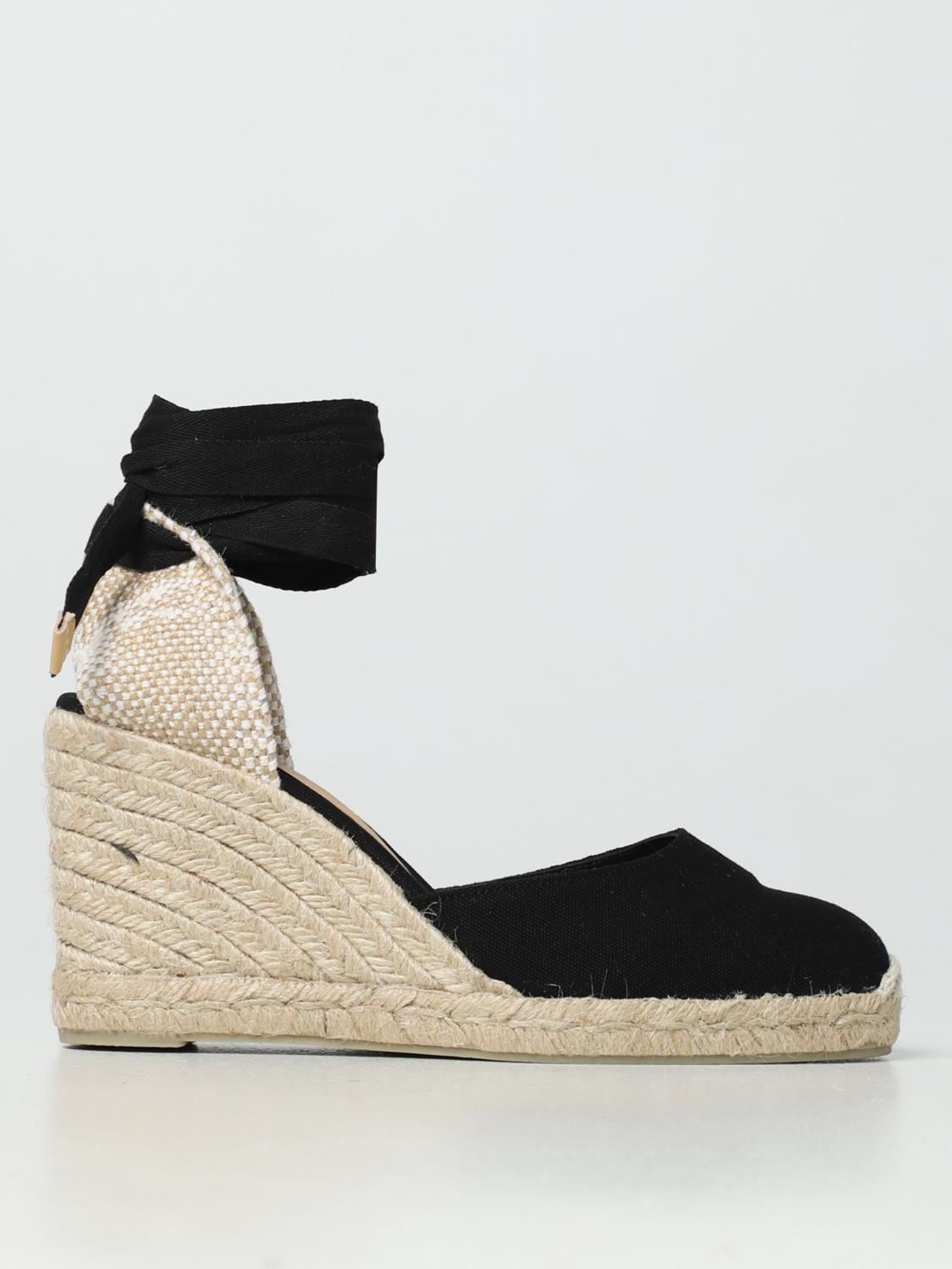 Castañer Outlet: Shoes woman - Black | Castañer espadrille 020962 ...