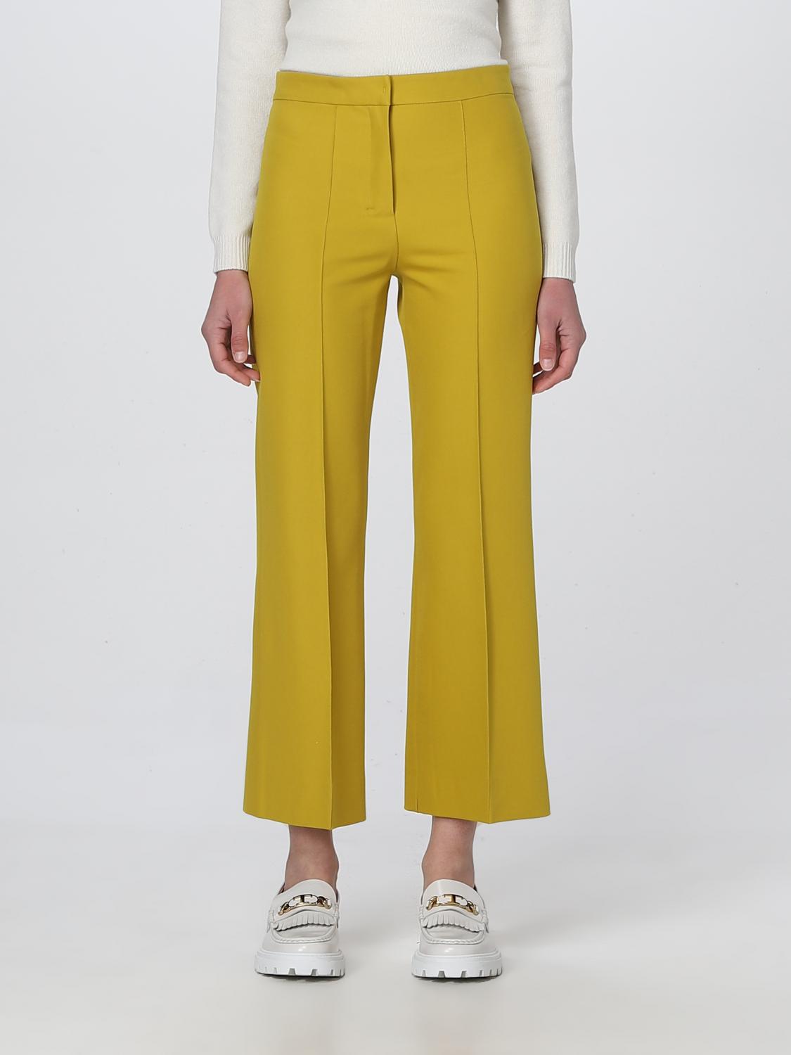 'S MAX MARA: Pants woman S Max Mara - Yellow | 'S Max Mara pants ...