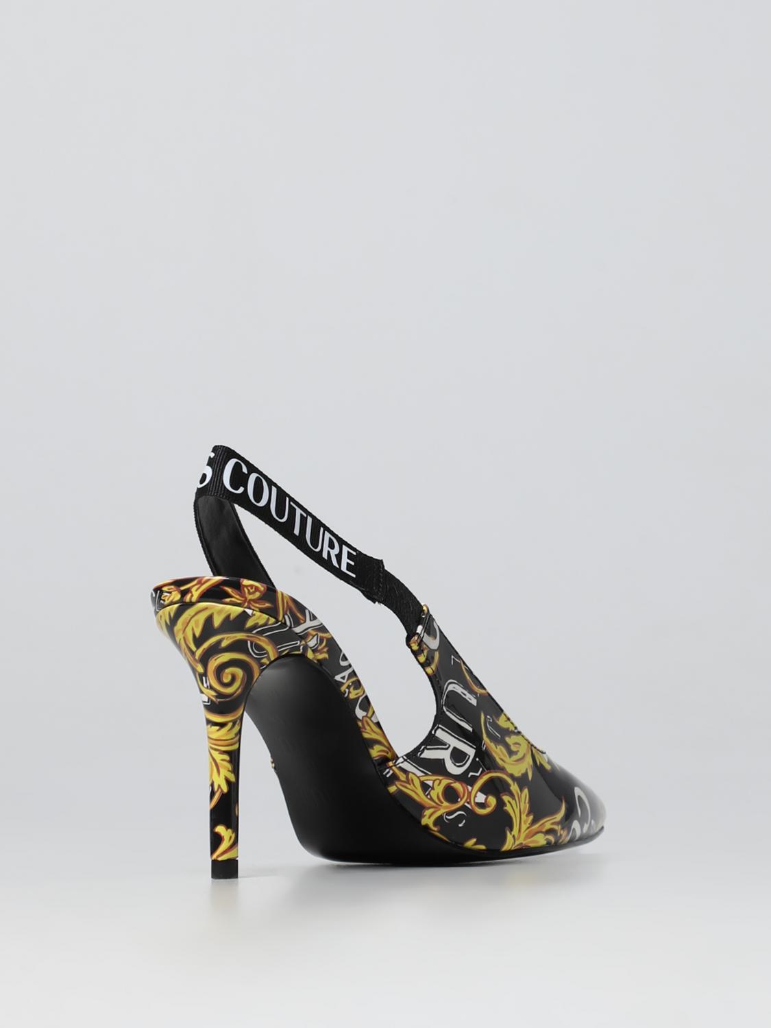 VERSACE JEANS COUTURE: Regalia Baroque slingback in patent leather ...