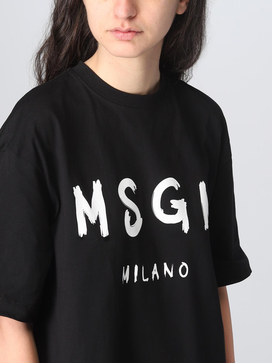 MSGM dress in cotton - Black | MDA510200002 | GIGLIO.COM