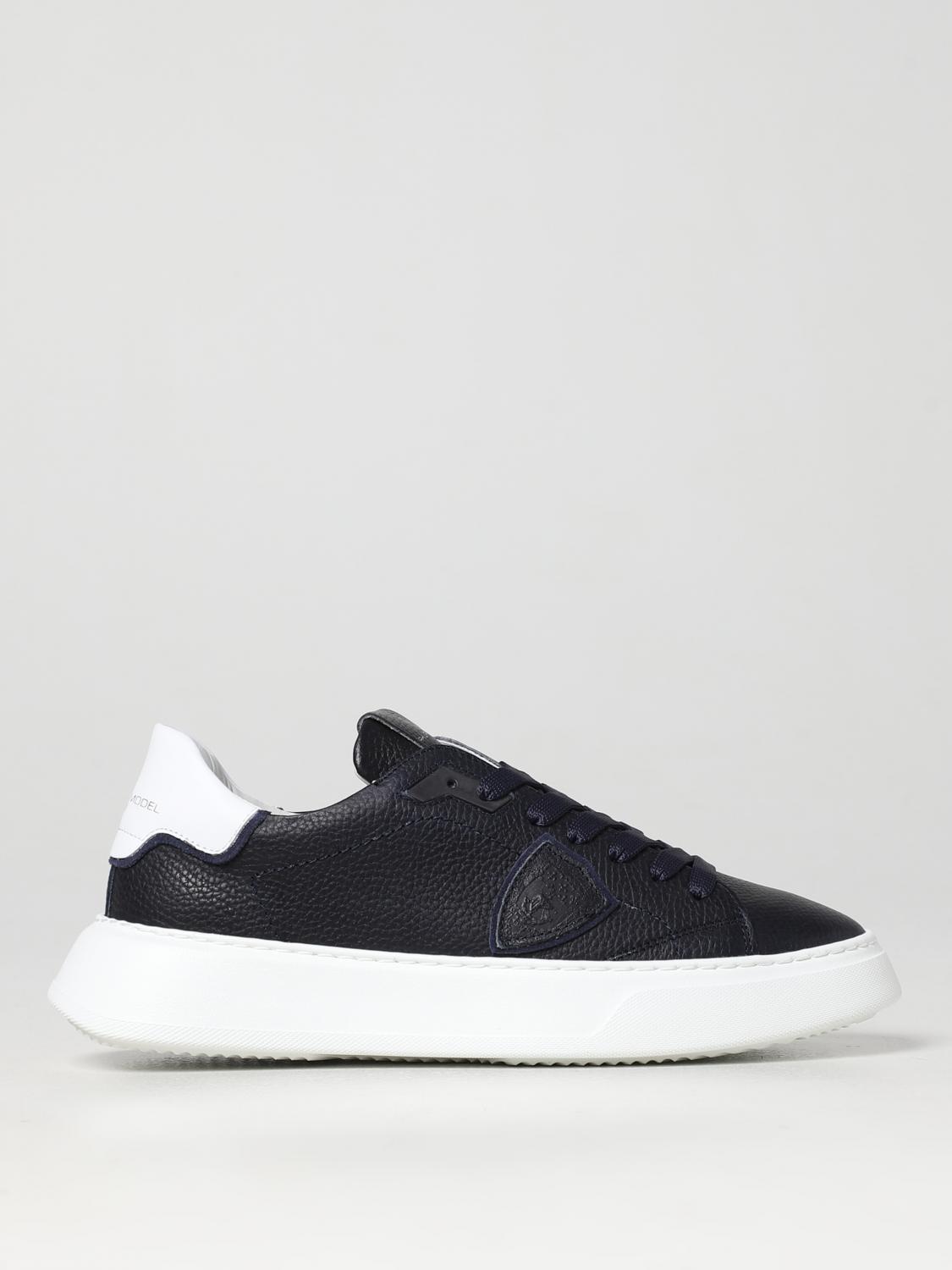 PHILIPPE MODEL: Sneakers men - Blue 1 | Philippe Model sneakers BTLU ...