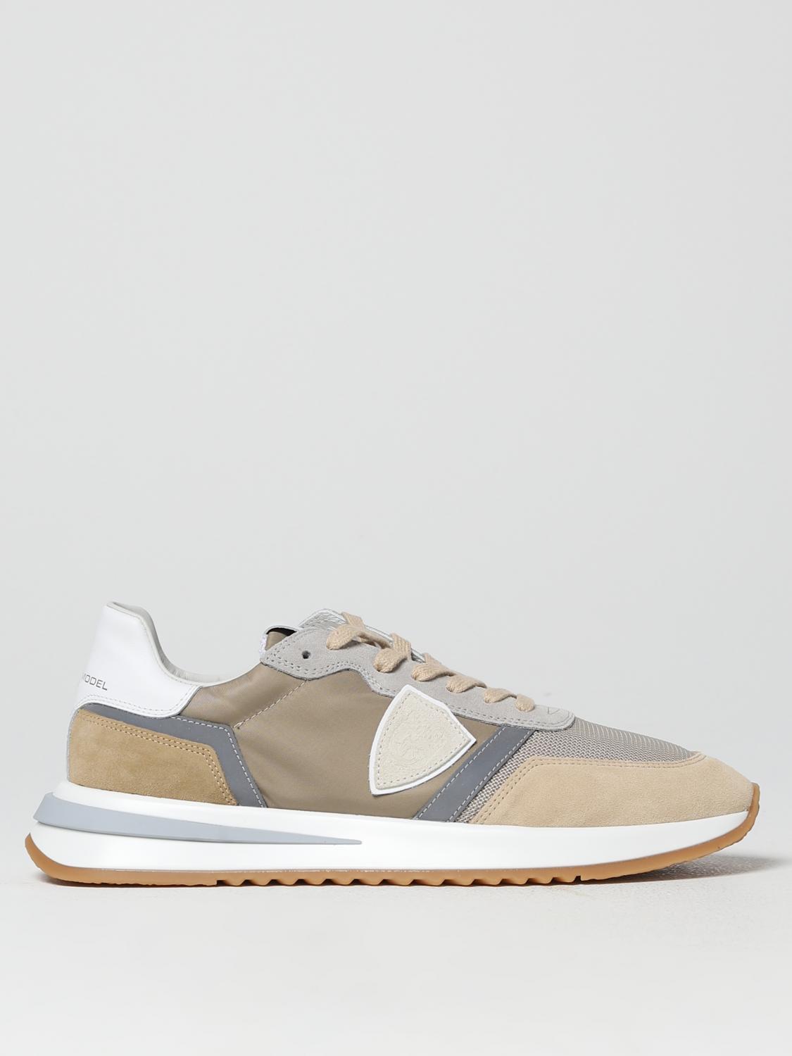 PHILIPPE MODEL: Sneakers men - Beige | Philippe Model sneakers TYLU ...