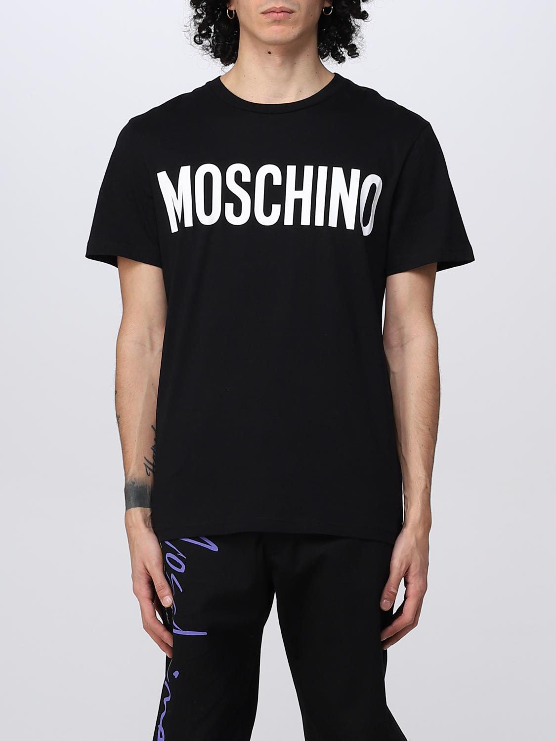 MOSCHINO COUTURE: T-shirt men - Black | Moschino Couture t-shirt 07010241 online at GIGLIO.COM