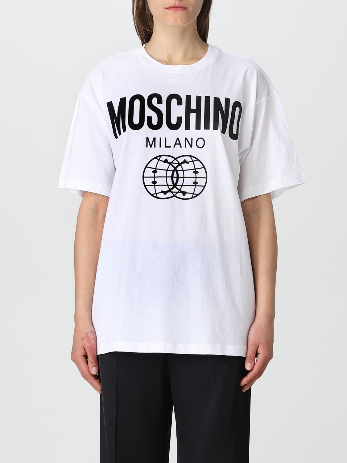 MOSCHINO COUTURE: T-shirt woman - White | Moschino Couture t-shirt 07060541 online at GIGLIO.COM