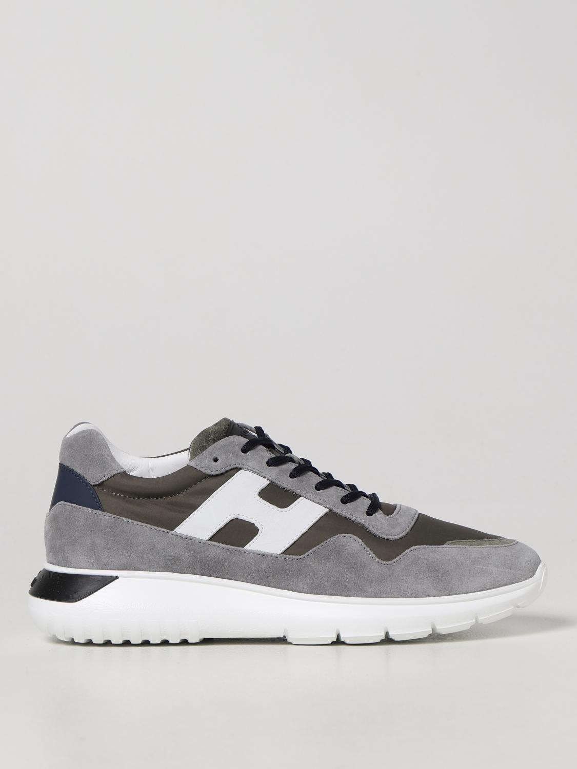 HOGAN: Shoes men - Dove Grey | Hogan trainers HXM3710AJ15MSN online at ...