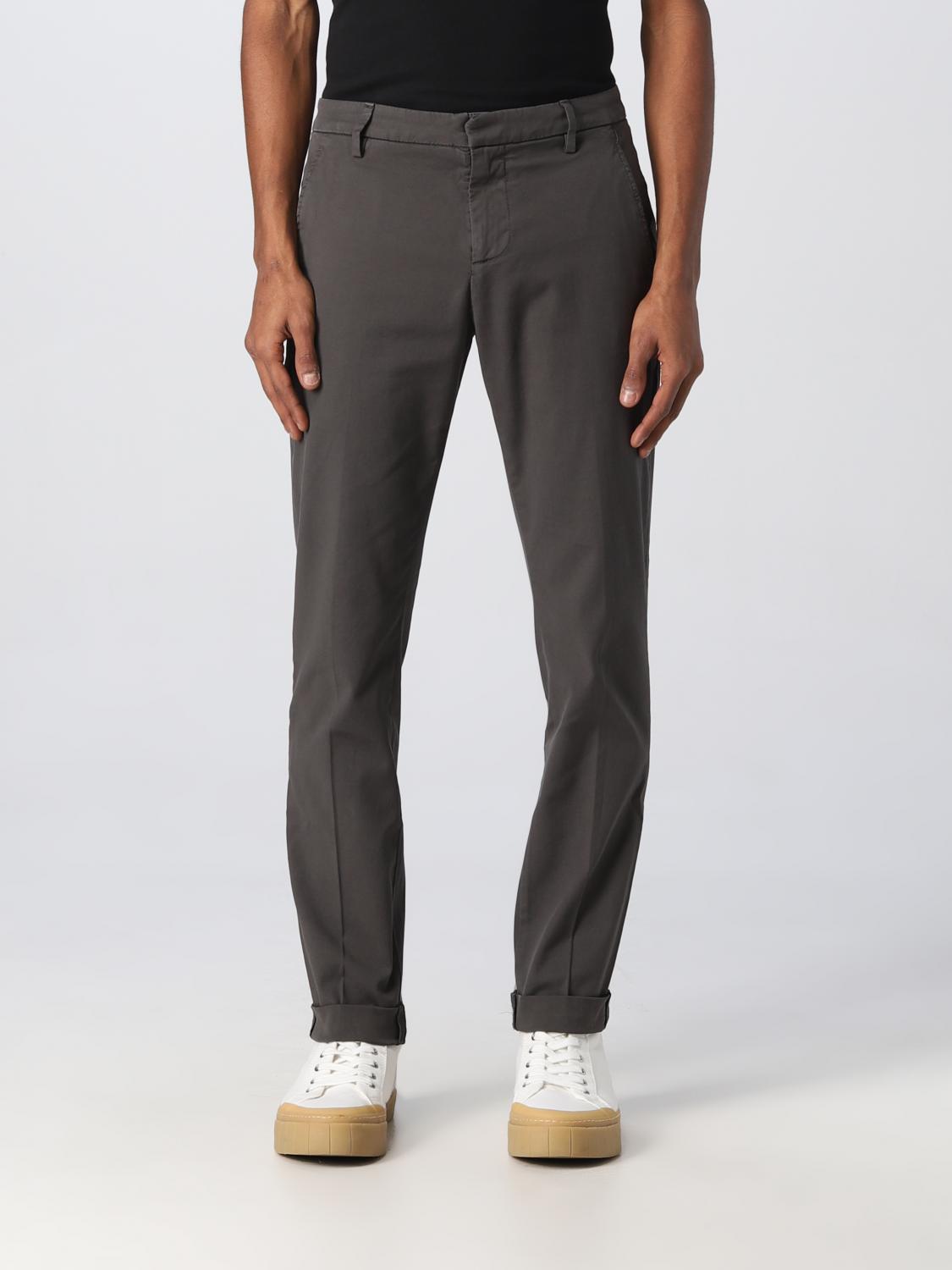 DONDUP: cotton pants - Grey 1 | Dondup pants UP235ASE074UPTD online at ...