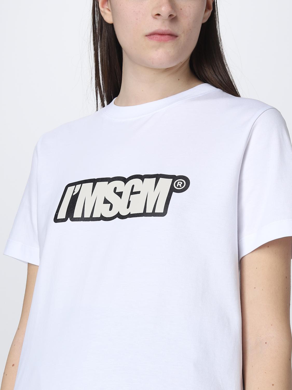 MSGM cotton t-shirt - White | MDM100237002 | GIGLIO.COM