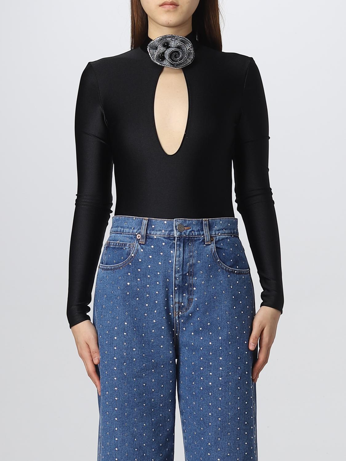 GIUSEPPE DI MORABITO: Body woman - Black | Giuseppe Di Morabito body 177TO228 online at GIGLIO.COM