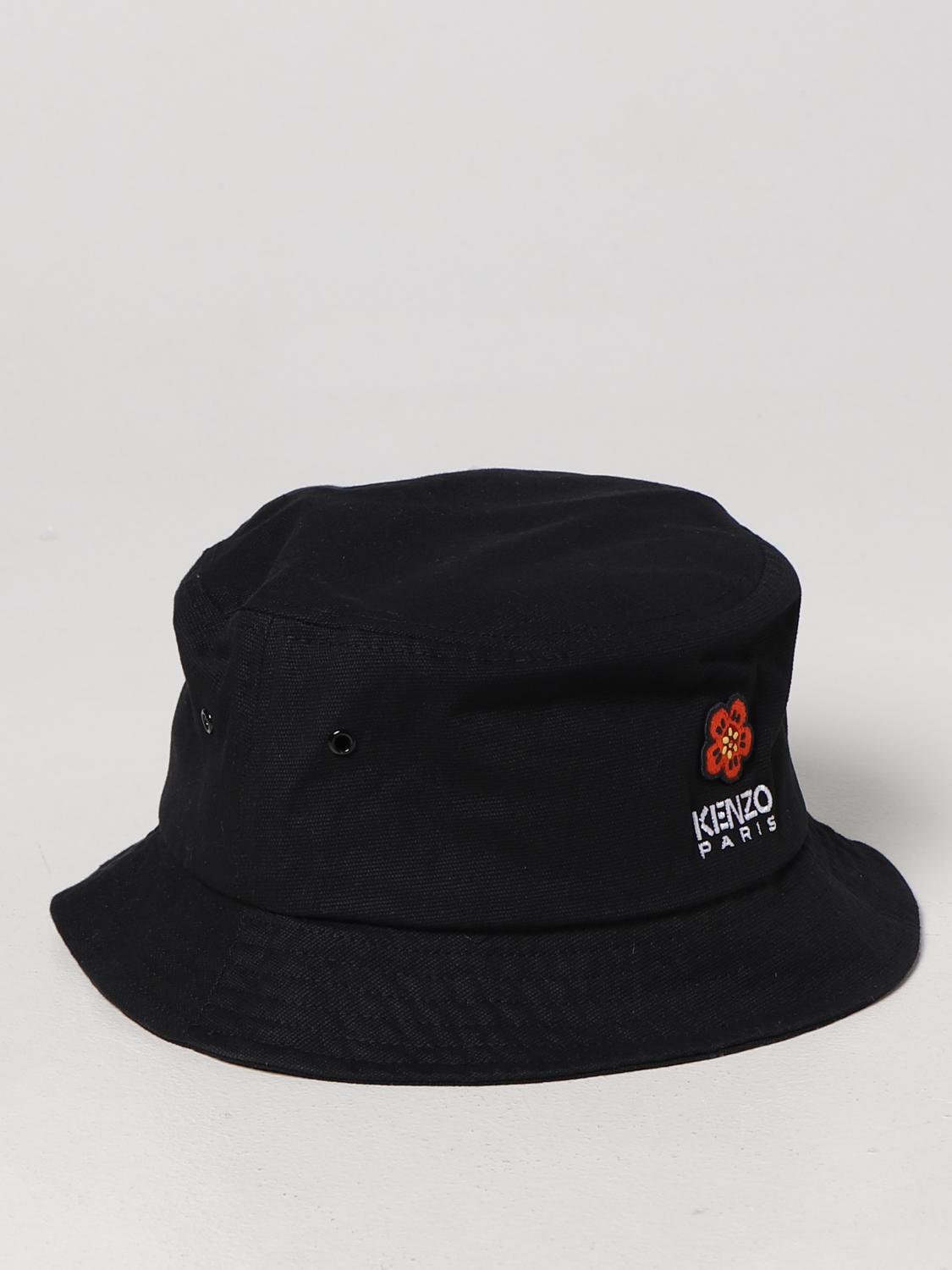 KENZO: Hat men - Black | Kenzo hat FC65AC404F33 online at GIGLIO.COM