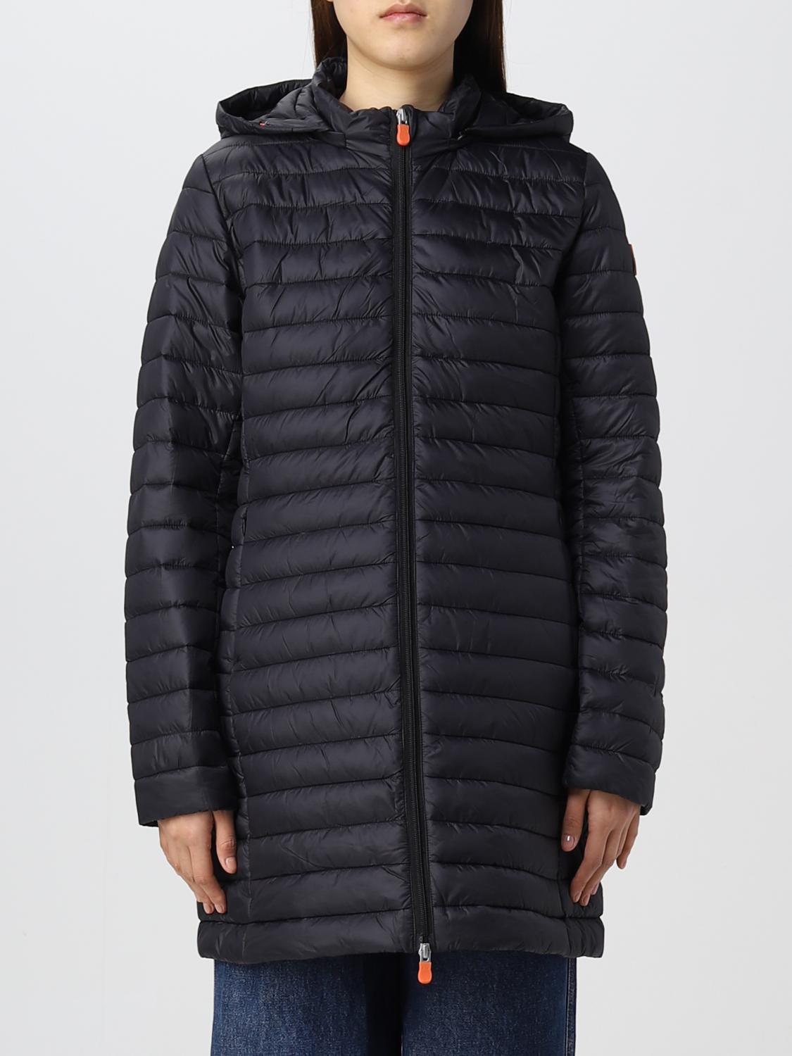 SAVE THE DUCK: Coat woman - Black | Save The Duck jacket D40026WGIGA16 online at GIGLIO.COM