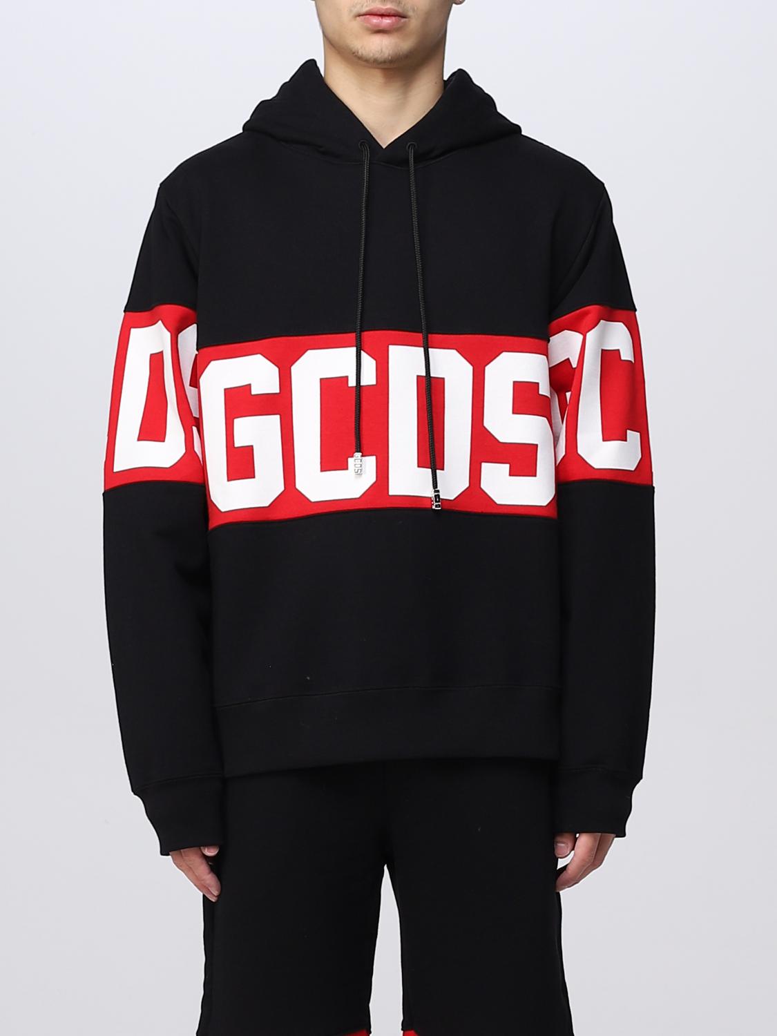 GCDS: Sweatshirt men - Black | GCDS sweatshirt CC94M021013 online at ...
