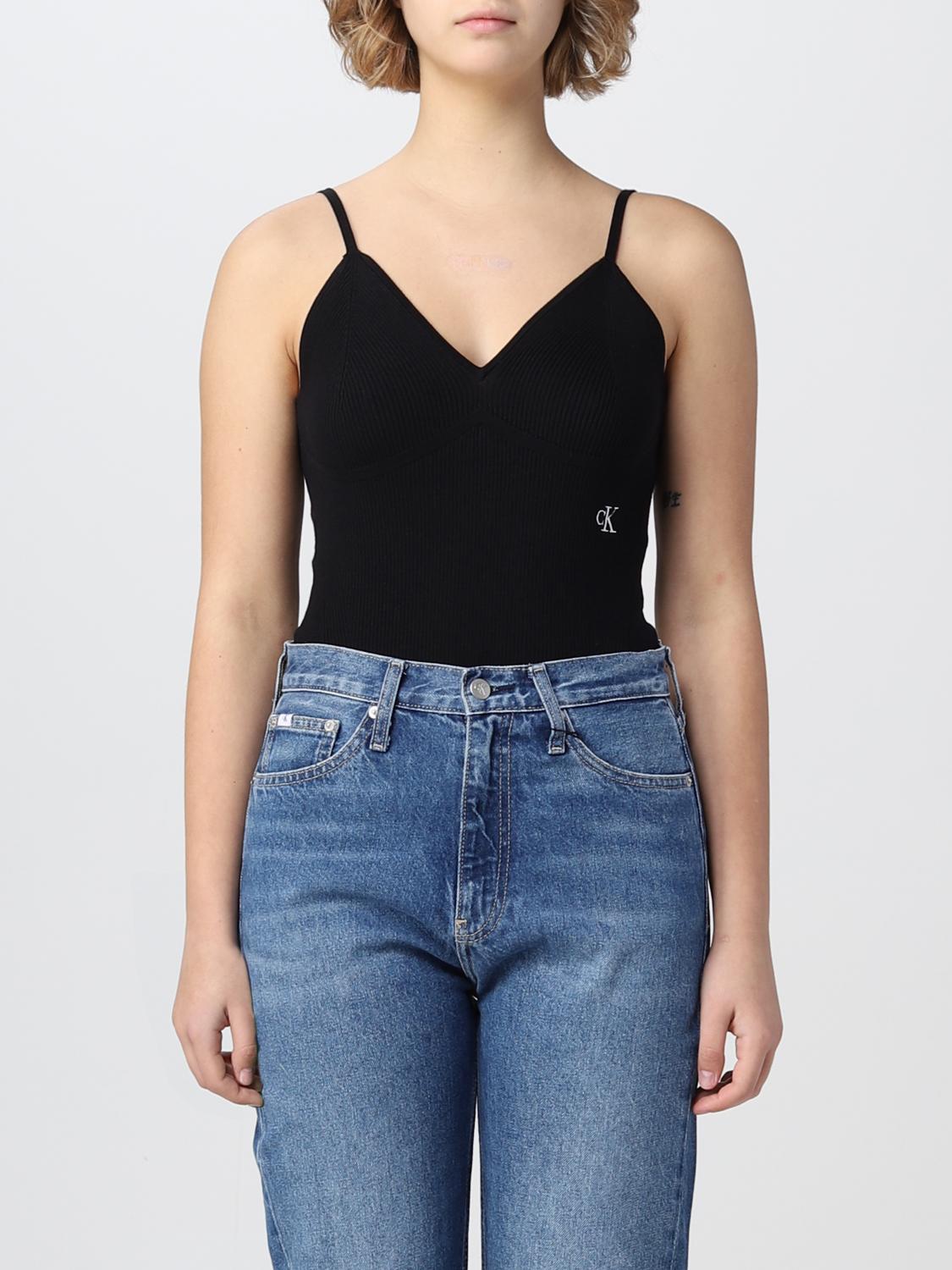 CALVIN KLEIN JEANS: Body woman - Black | Calvin Klein Jeans body ...