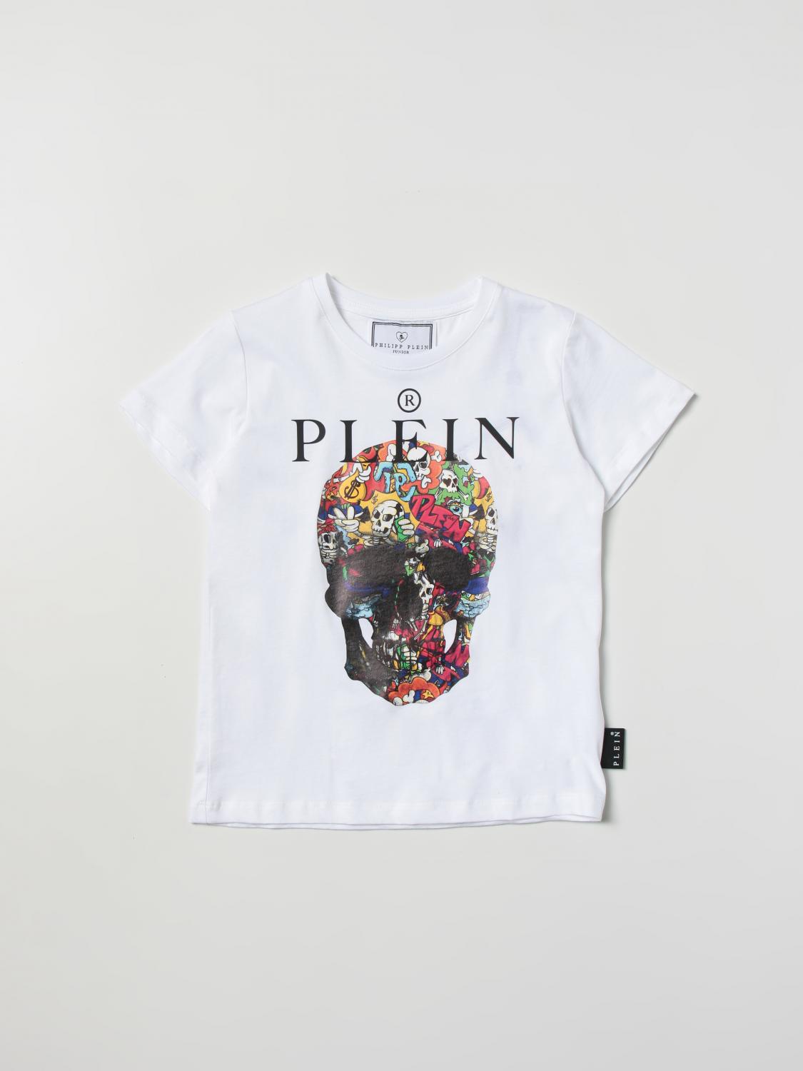 PHILIPP PLEIN: T-shirt kids - White | Philipp Plein t-shirt 2VM002LAA24 ...