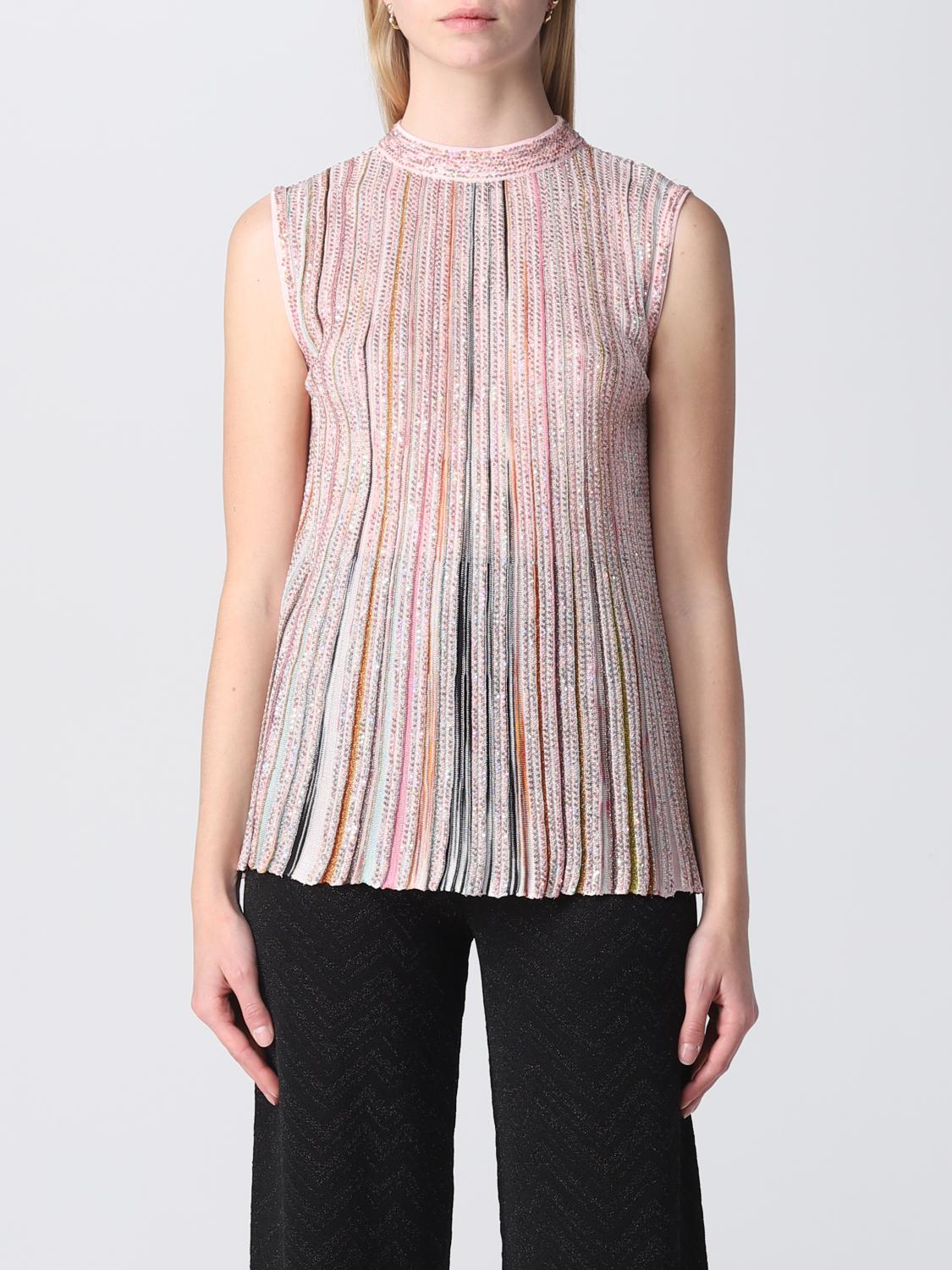 MISSONI: Top woman - Pink | Missoni top DS23SK20BK023R online at GIGLIO.COM