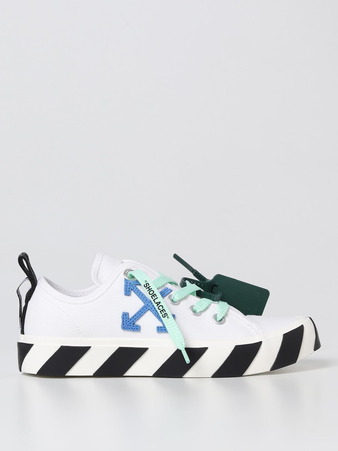 OFF-WHITE: Hybrid Low Vulcanized sneakers in canvas - White | Off-White ...