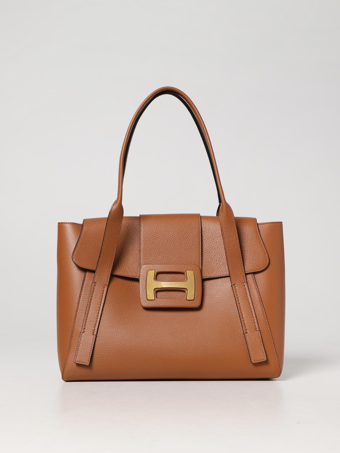 HOGAN: bag in grained leather - Leather | Hogan shoulder bag ...